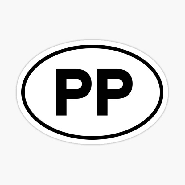 "Oval PP" Sticker for Sale by ovals2 | Redbubble