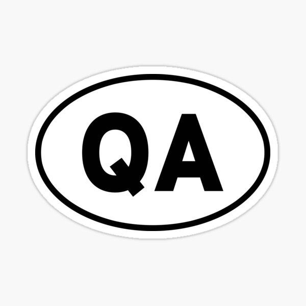 "Oval QA" Sticker for Sale by ovals2 | Redbubble