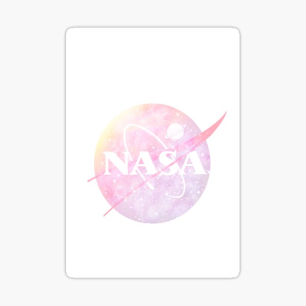 "NASA | Pink" Sticker for Sale by DaydreamExpress | Redbubble