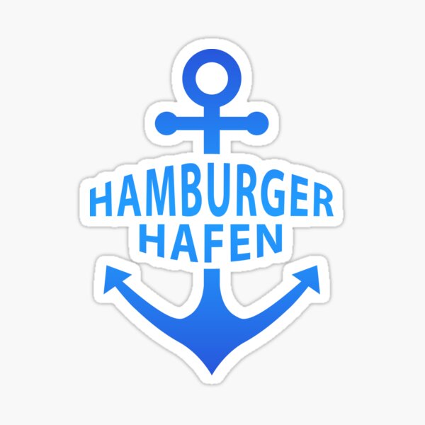 "Hamburg Germany Hamburger Hafen" Sticker by AntiqueImages | Redbubble