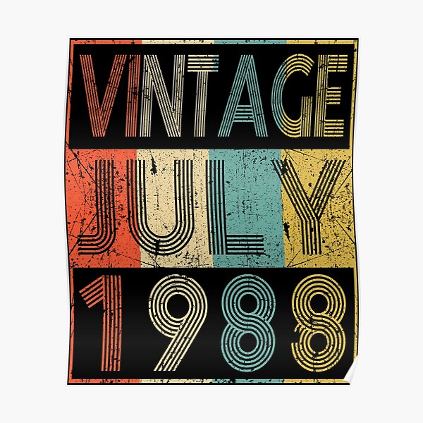 Made In 1988 Posters | Redbubble