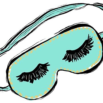 "Sleeping Mask" Sticker for Sale by alexaferragamo | Redbubble