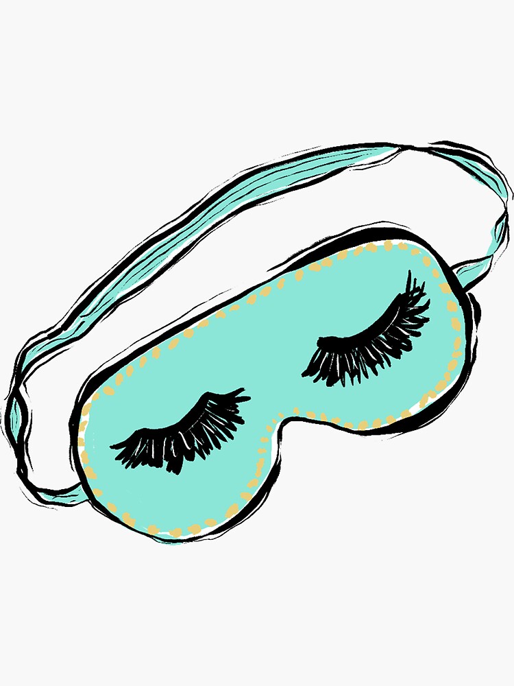 "Sleeping Mask" Sticker for Sale by alexaferragamo | Redbubble