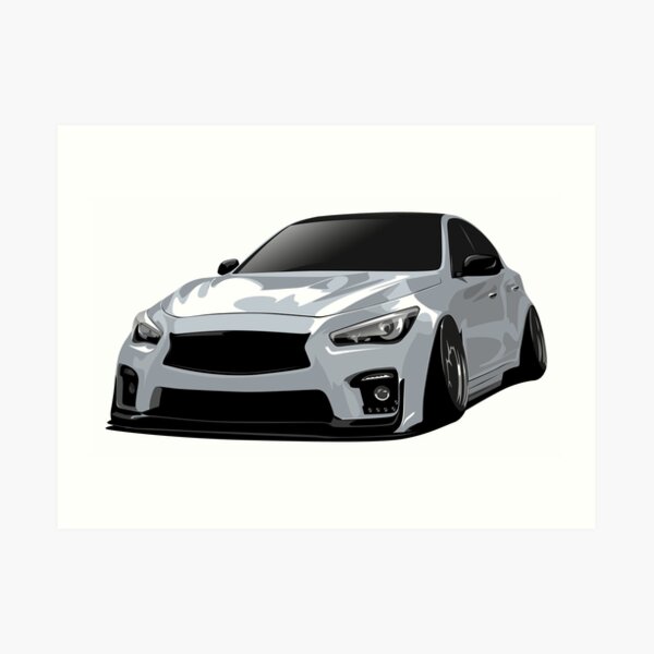 "Stanced Q50 Artwork" Art Print for Sale by l13psna | Redbubble