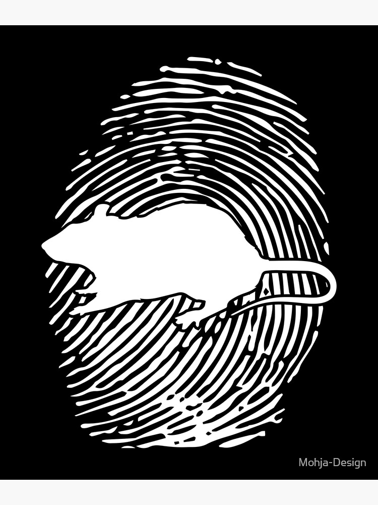 "Rat / rat fingerprint" Poster for Sale by Mohja-Design | Redbubble