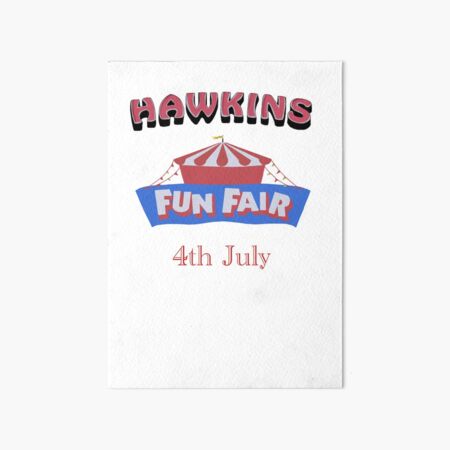"Hawkins fun fair stranger things " Art Board Print for Sale by MONICH ...