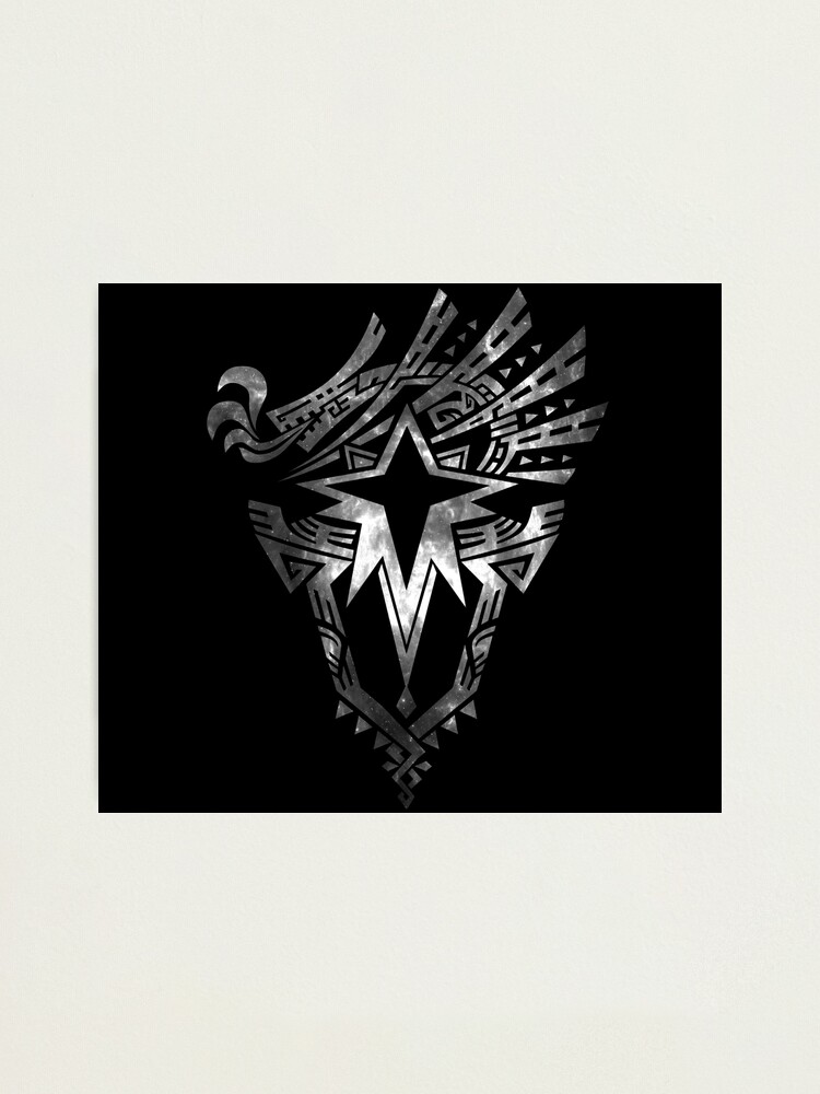 "Monster Hunter World: Iceborne - Logo (Chrome Design)" Photographic ...