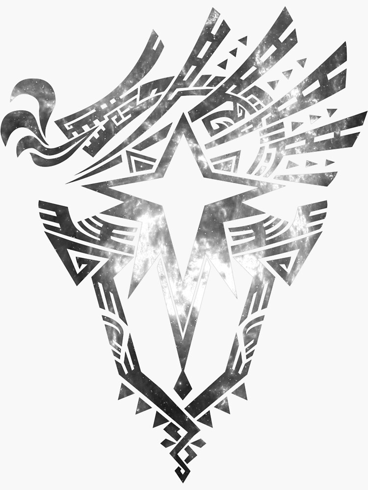 "Monster Hunter World: Iceborne - Logo (Chrome Design)" Sticker for ...