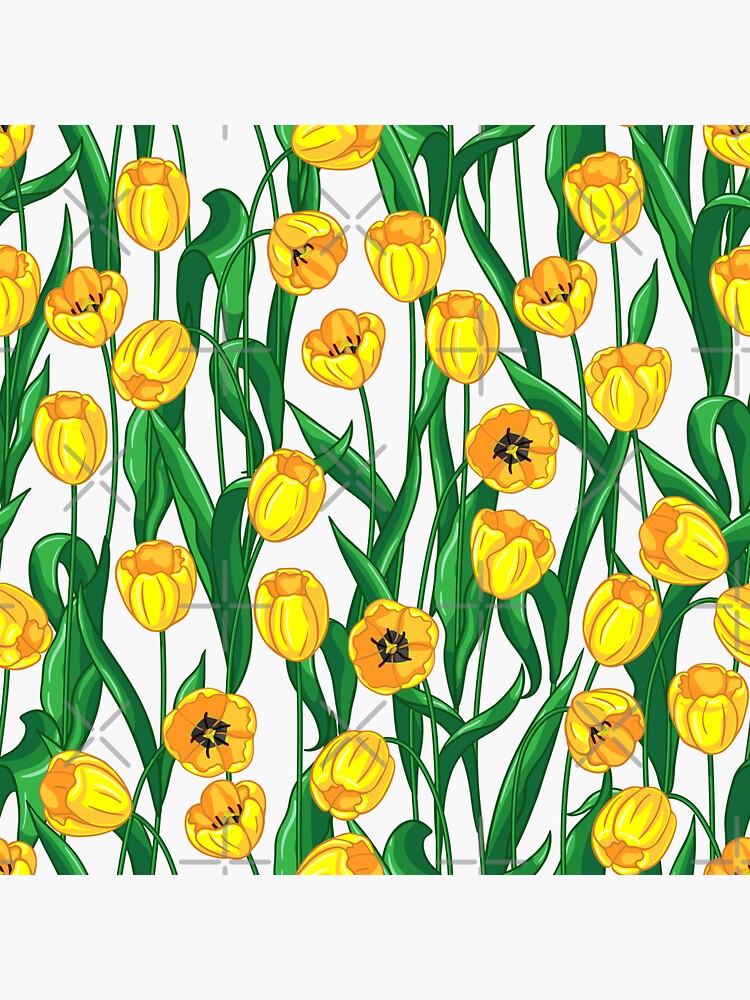 "Tip Toe Through The Tulips" Sticker for Sale by Sandwhit | Redbubble