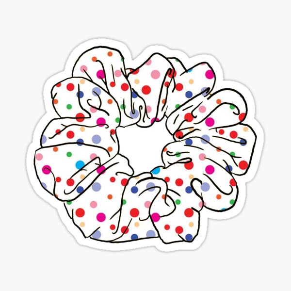 "scrunchie" Sticker for Sale by Leilasayan | Redbubble
