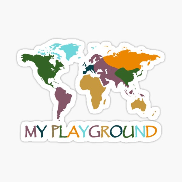 "My Playground" Sticker by braaax | Redbubble