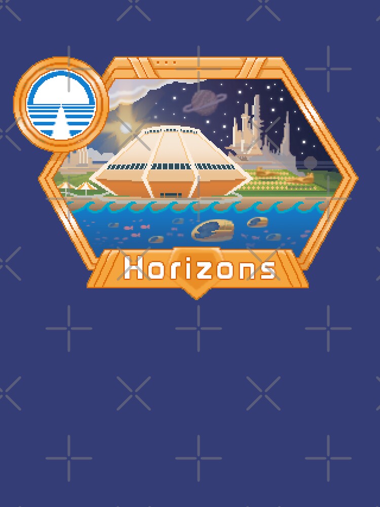 "Horizons EPCOT Pavilion Pixel Art Featuring Sea Base Alpha, Mesa Verde ...