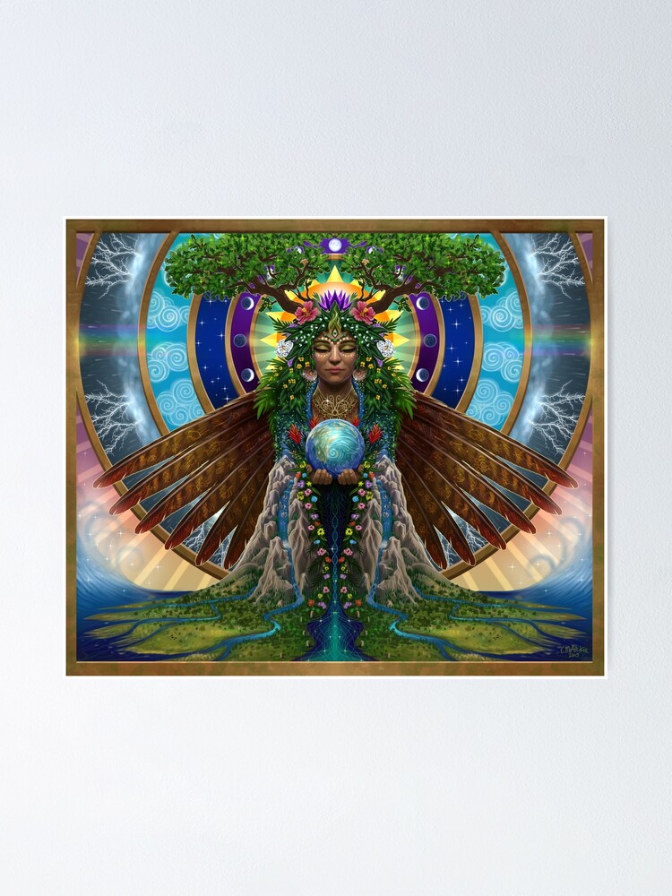 "Gaia: Sacred System" Poster for Sale by CrisMcAllister | Redbubble