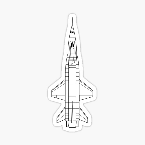 "X-15 Rocket Plane" Sticker for Sale by AeroMechanical | Redbubble