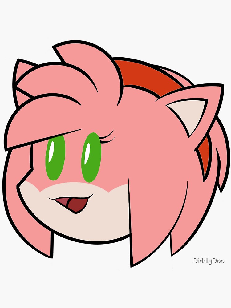 "Chibi Amy Rose" Sticker for Sale by DiddlyDoo | Redbubble