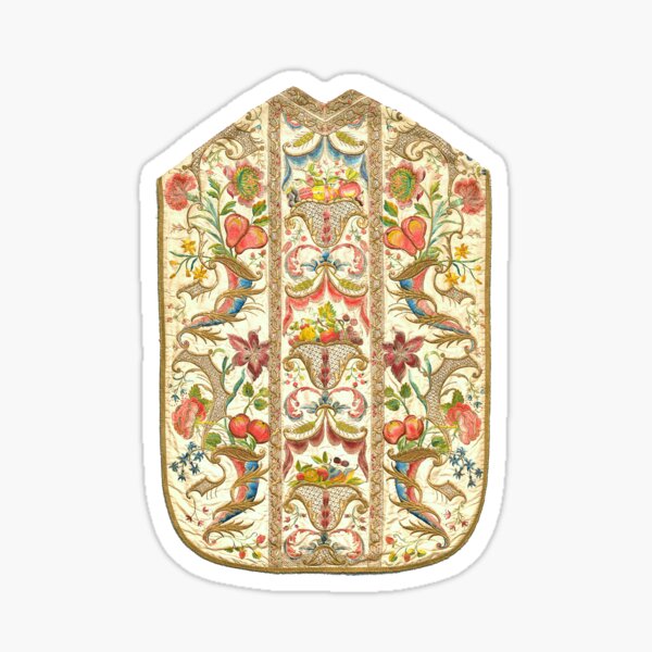 "18th Century Embroidery" Sticker by gwinna | Redbubble