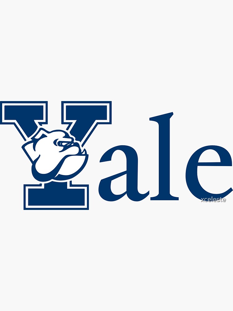 "Yale Logo" Sticker for Sale by xceleste | Redbubble
