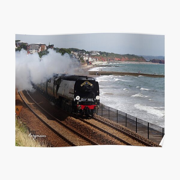 "Southern Railway 34067 'Tangmere' at Dawlish" Poster for Sale by ...