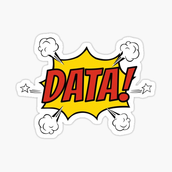 "Data Comic" Sticker by teesaurus | Redbubble