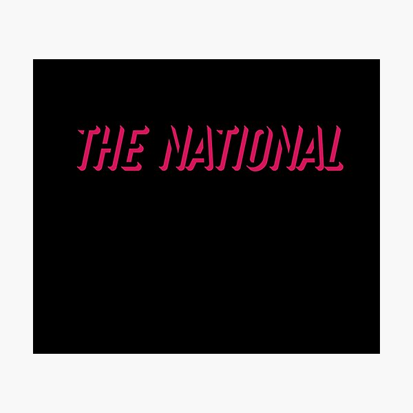 "The National Band Logo " Photographic Print by TheN | Redbubble