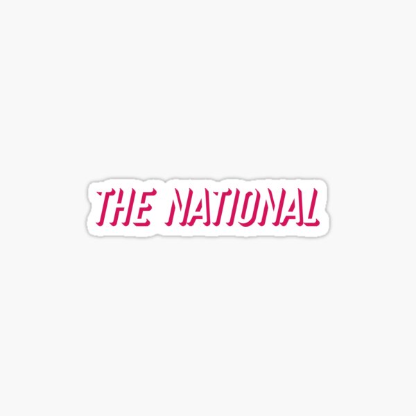 "The National Band Logo " Sticker for Sale by TheN | Redbubble