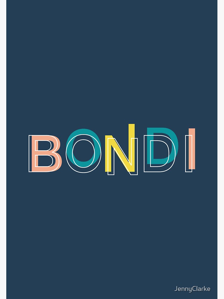 "Bondi Graphic" Sticker for Sale by JennyClarke | Redbubble