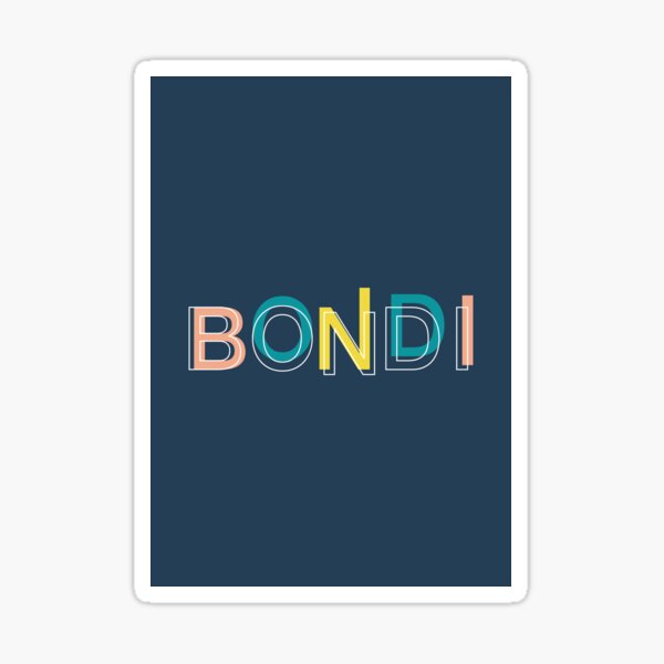 "Bondi Graphic" Sticker for Sale by JennyClarke | Redbubble
