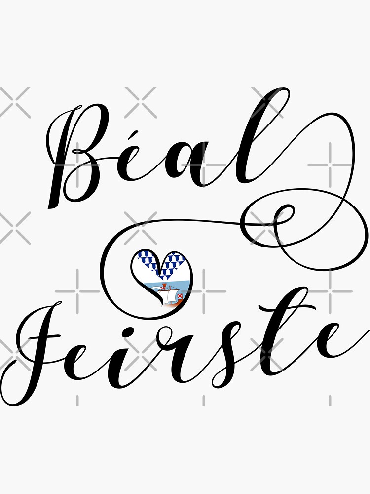 "Béal Feirste Flag Heart, Belfast" Sticker by Celticana | Redbubble