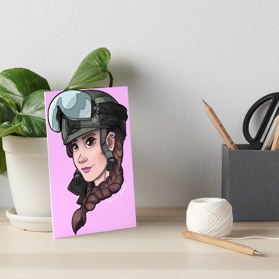 "Julitta_Airsoft cartoon" Art Board Print for Sale by hiwez | Redbubble