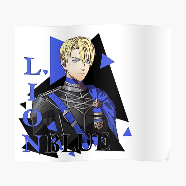 "Dimitri (Color Version) - Fire Emblem Three Houses - Blue Lion" Poster ...
