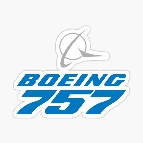 Boeing 757 Stickers | Redbubble