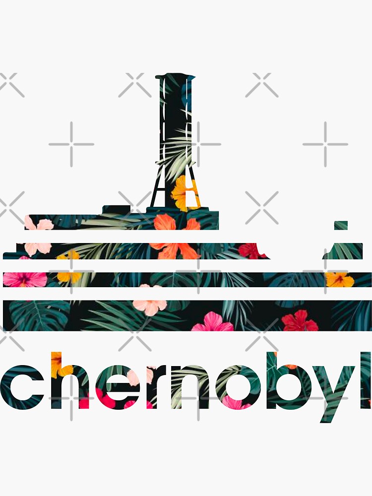 Sticker « Chernobyl Sports Logo Floral Tropical Logo RBMK Station de ...