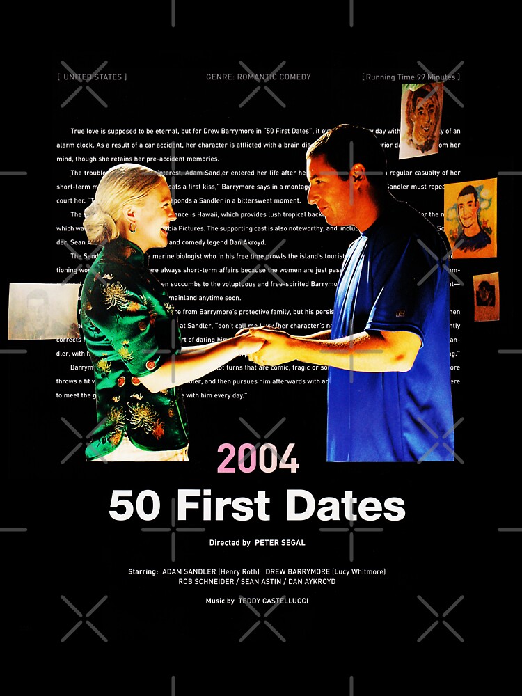 "50 first dates" T-shirt for Sale by NumbLock | Redbubble | american ...