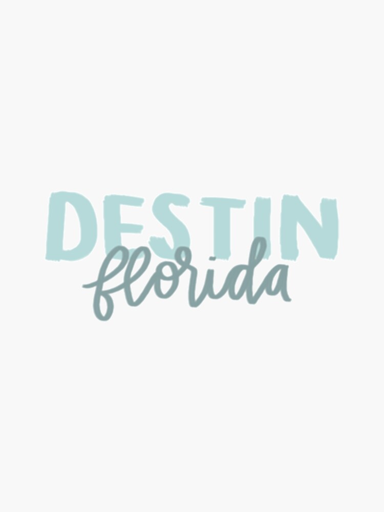 "destin, florida" Sticker for Sale by allyhom | Redbubble