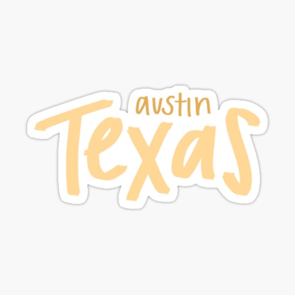 "austin, texas" Sticker for Sale by allyhom | Redbubble