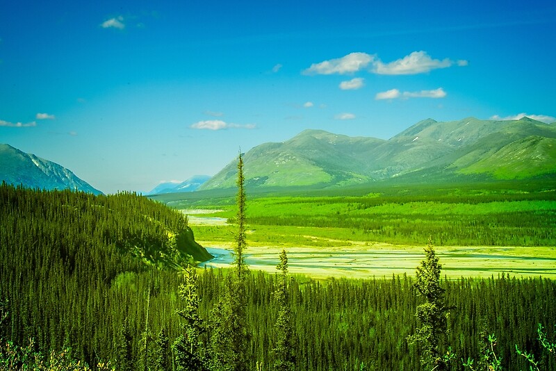 "Kluane River Valley" by Yukondick | Redbubble