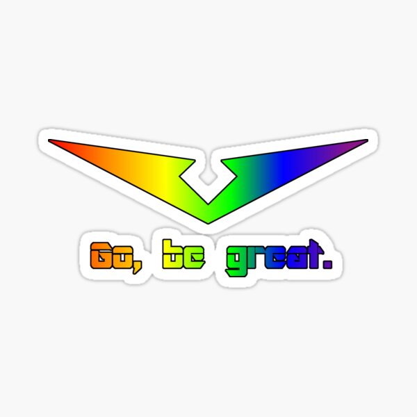 "Go, be great" Sticker for Sale by UnsupervisedC | Redbubble