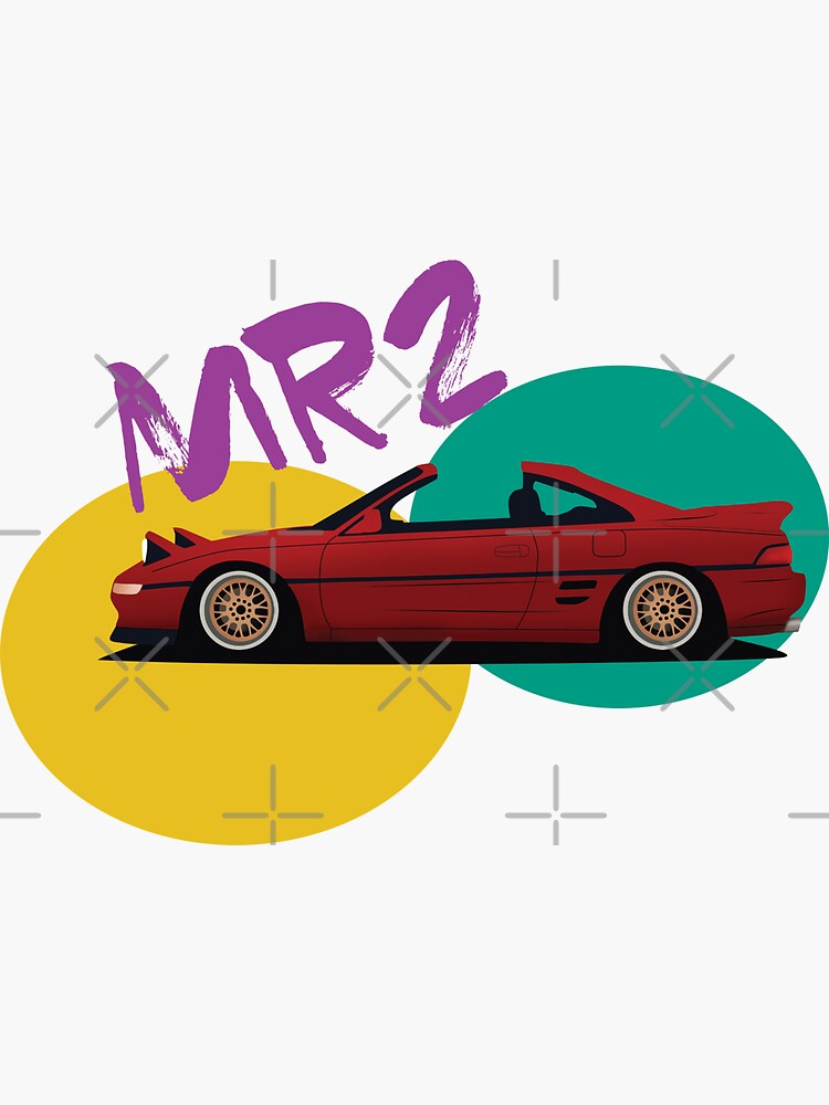 "MR2 Color Edition" Sticker for Sale by citroenc5 | Redbubble