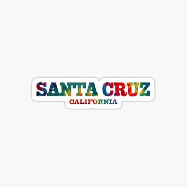 "Santa Cruz California" Sticker for Sale by brianacecilia | Redbubble