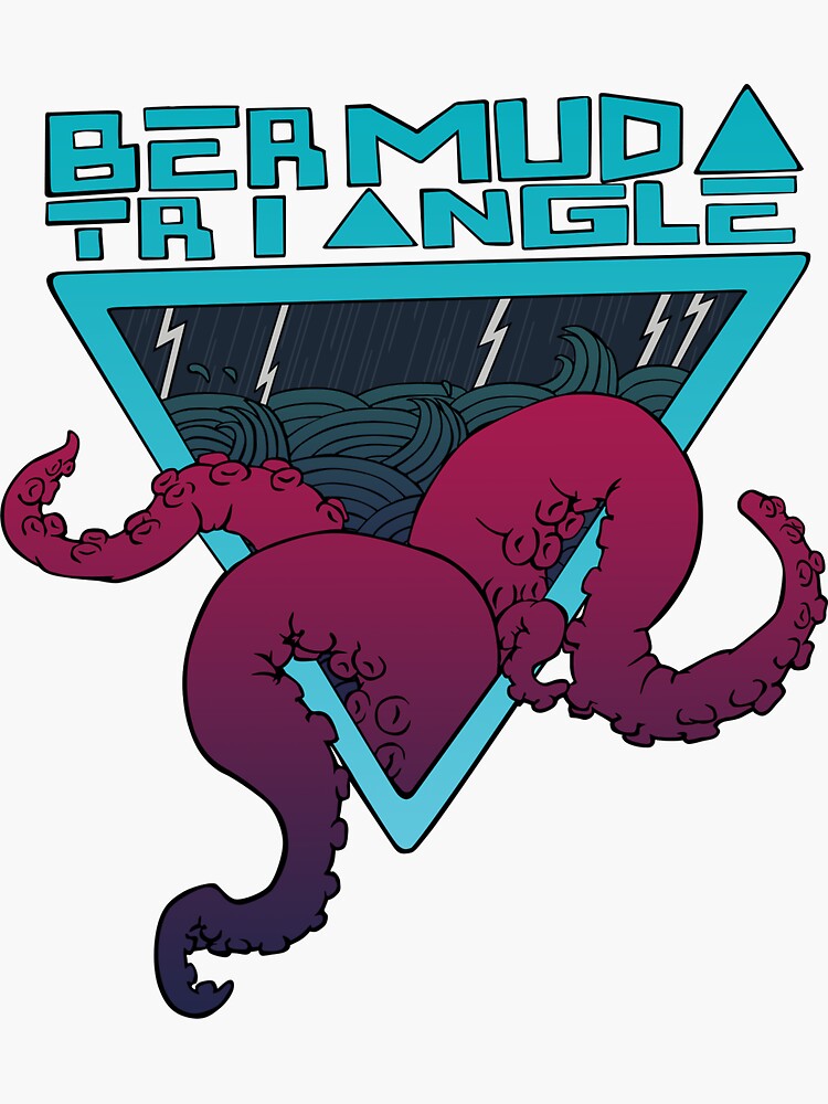 "Bermuda Triangle" Sticker for Sale by Kravache | Redbubble