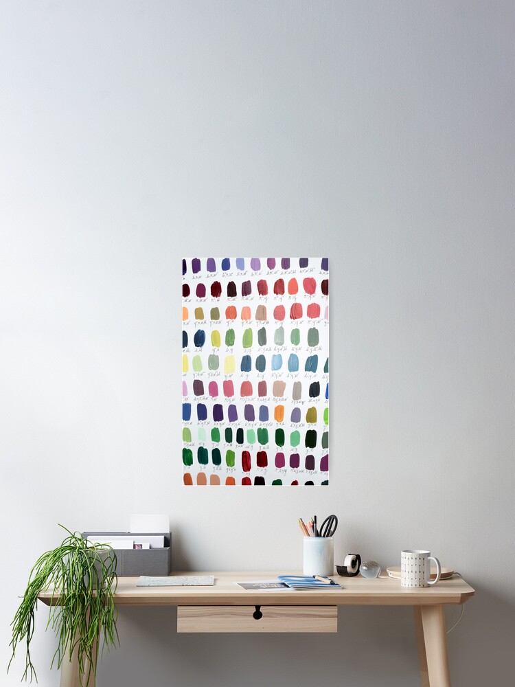 "Color Swatches" Poster for Sale by to-mara | Redbubble