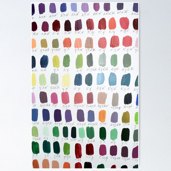 "Color Swatches" Poster for Sale by to-mara | Redbubble