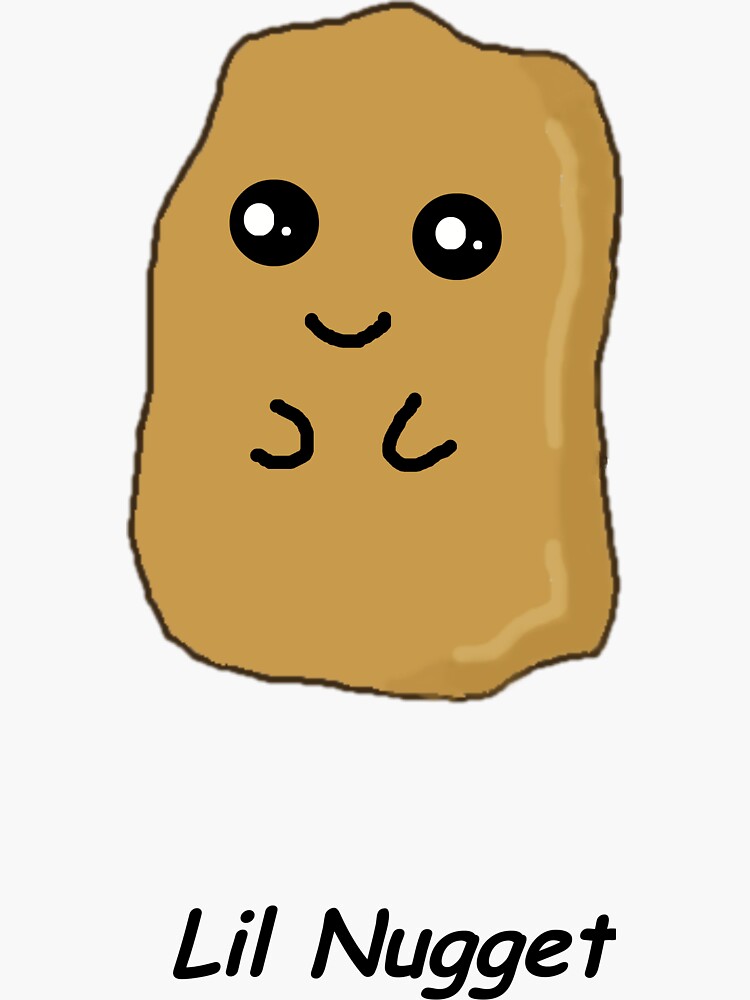 "Lil Nugget" Sticker for Sale by art-in-a-bottle | Redbubble