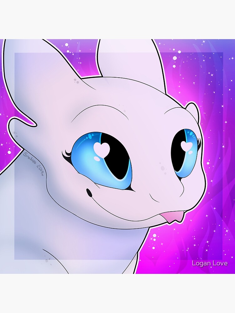 "Chibi Light Fury" Art Print by CookiesCakes | Redbubble