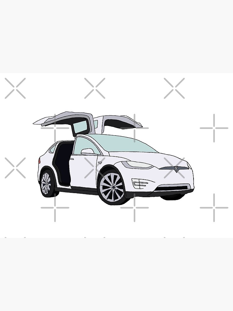 "Tesla Model X" Poster for Sale by DKHR | Redbubble