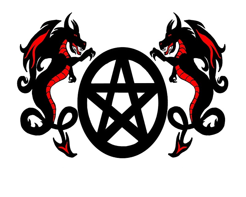 "Dragons with Pentacle" by imphavok | Redbubble