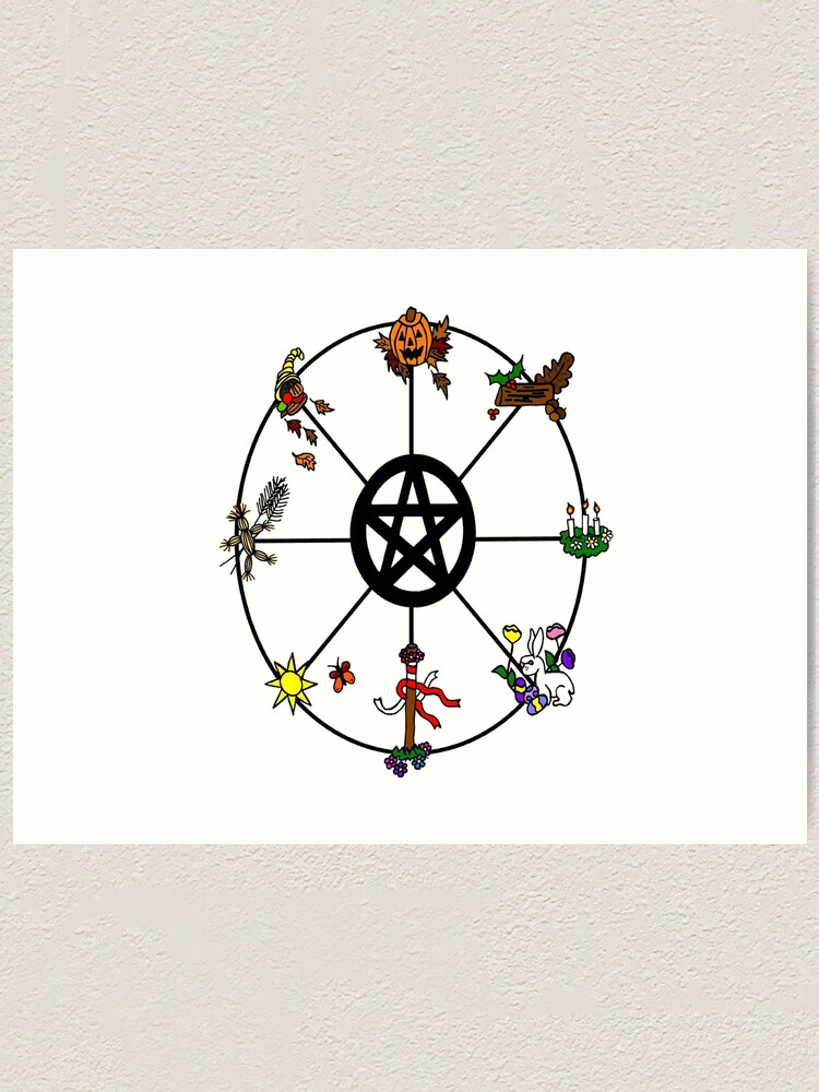 "Pagan Wheel of the Year" Art Print by imphavok | Redbubble