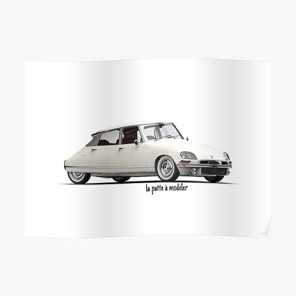"Citroën DS" Poster by LaPatteAModeler | Redbubble