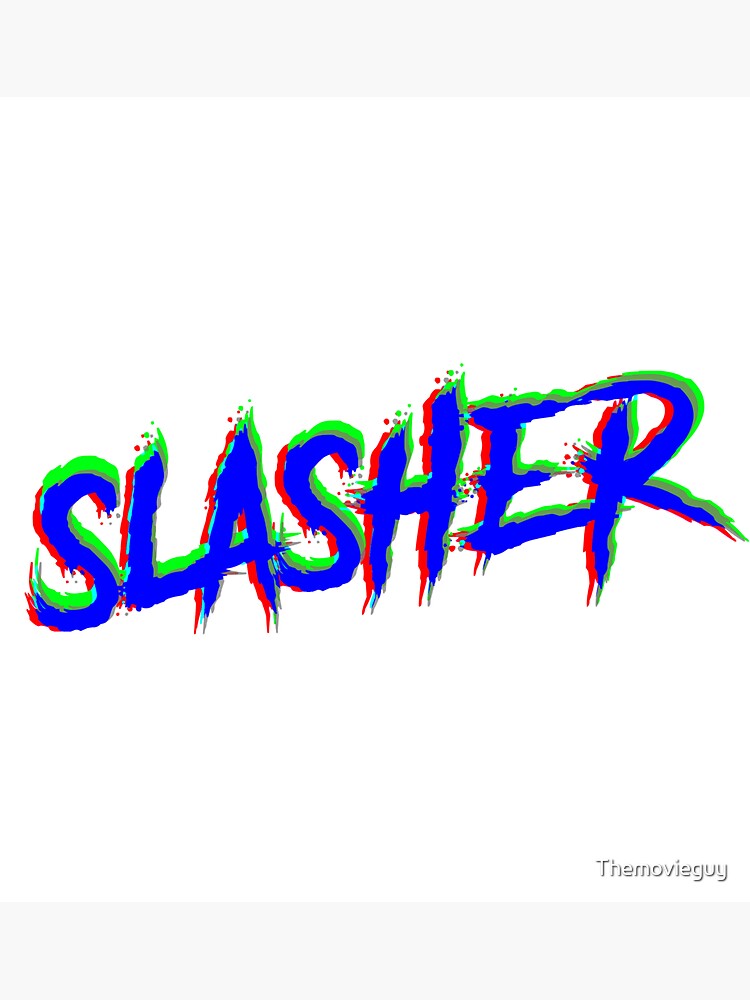 "Slasher" Sticker for Sale by Themovieguy | Redbubble