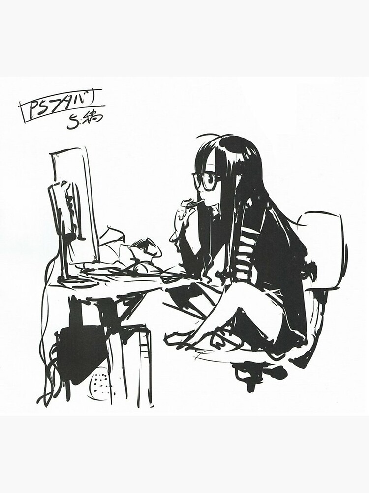 "Futaba Sakura Sketch" Poster by hexmaniaczelda | Redbubble